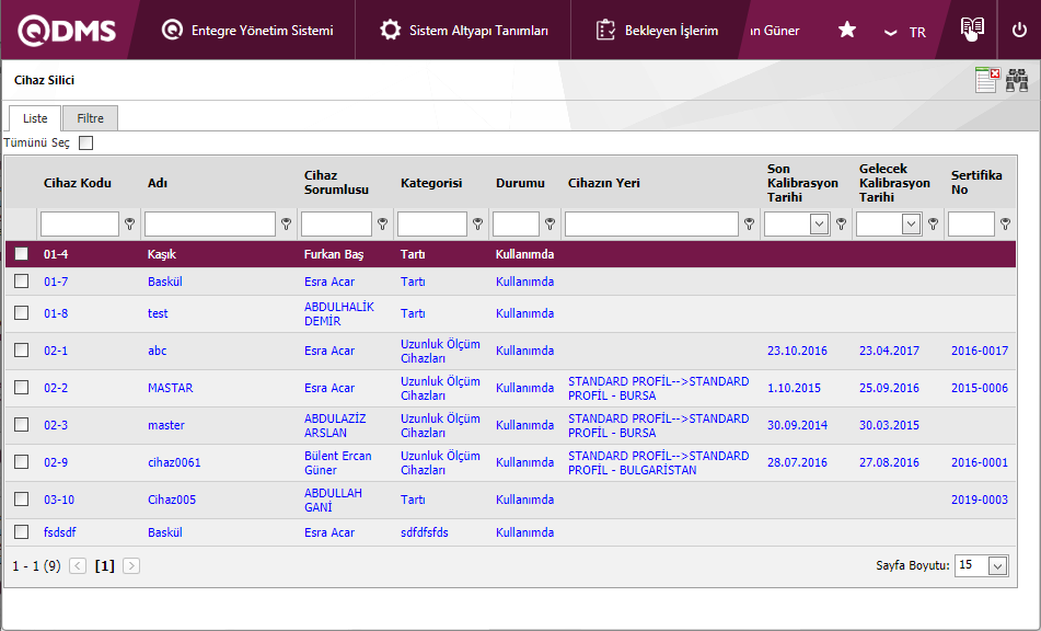 Cihaz Yönetim Sistemi | Bimser