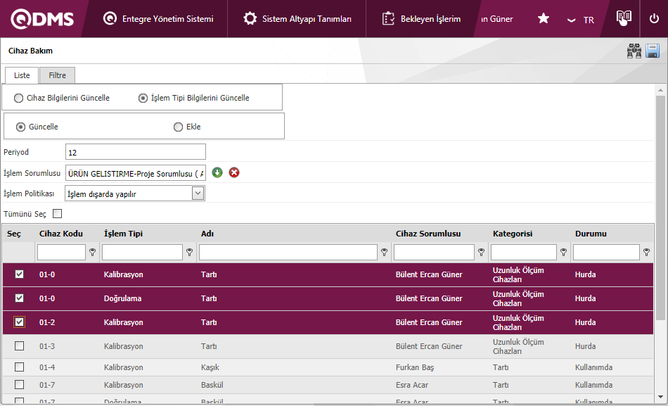 Cihaz Yönetim Sistemi | Bimser